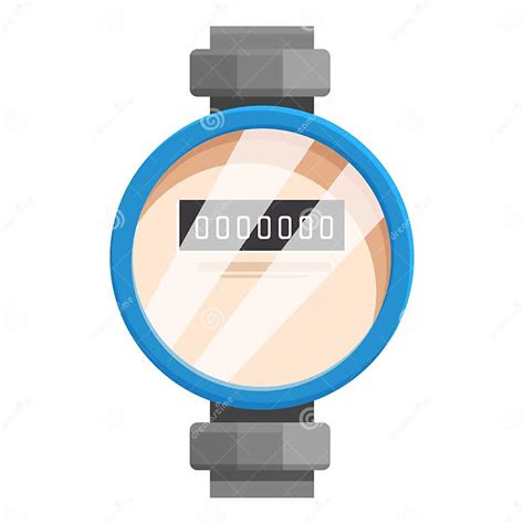 Water Meter Measuring Water Consumption In Cubic Meters Stock Vector Illustration Of Expenses