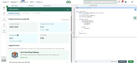 Gfg160 Dsa Java Binarysearch Codingjourney Missingnumber Vikas
