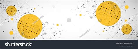 Template Science Technology Presentation Plexus Style Stock Vector Royalty Free 2332516689