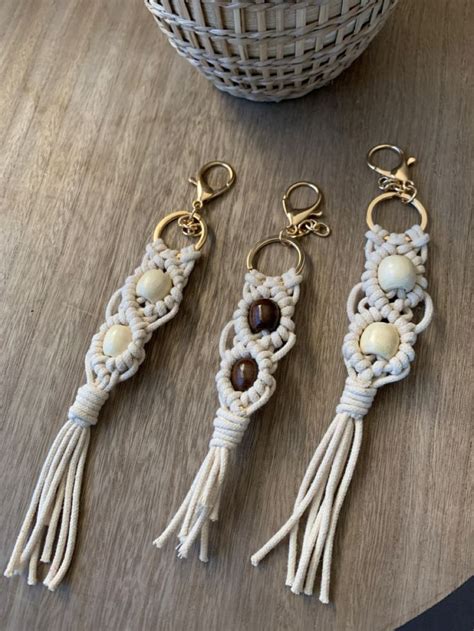 Macrame Keychain Free Pattern Web This Beginner Macrame Keychain Pattern Will Add A Cute Boho