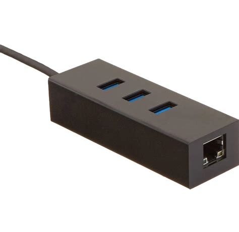 Amazonbasics Usb Type C To Port Usb Hub With Ethernet Adapter Black Computers Tech