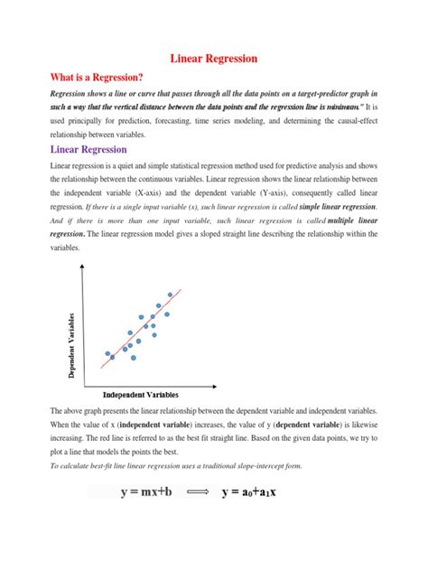 linear regression pdf regression analysis linear regression