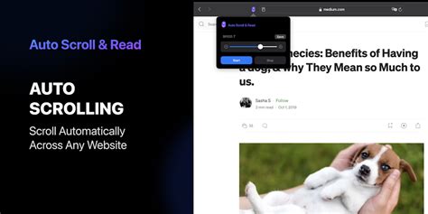 Auto Scroll And Read Safari Extension Effortlessly Auto Scroll Websites At Your Preferred