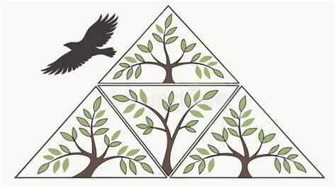 Abstract Geometric Tree Structure Nature And Pattern Design Vector Design Generative Ai Stock