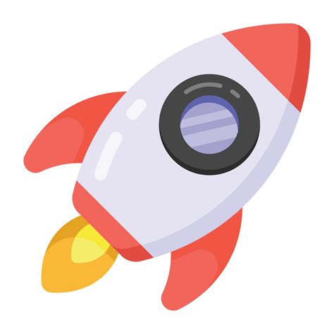 Flat Design Of Rocket Icon 5620743 Vector Art At Vecteezy