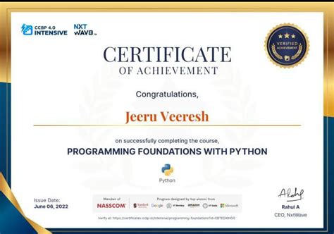 Veeresh Jeeru On Linkedin Thankyou Python Javascript Rahulattuluri Sashankgujjula Ccbpian