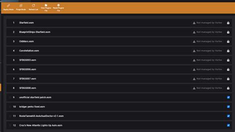 Vortex Shows Sdtarfieldesm Constellationesm Etc As Not Managed By Vortex Vortex Support