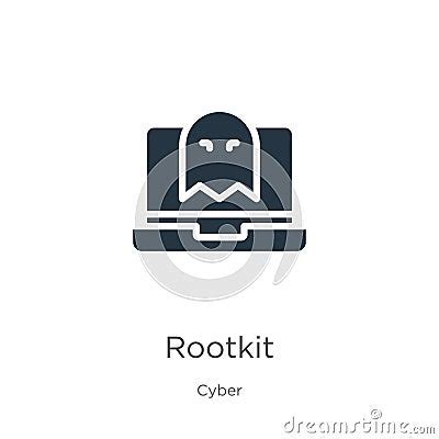 Rootkit Icon Vector Trendy Flat Rootkit Icon From Cyber Collection Isolated On White Background