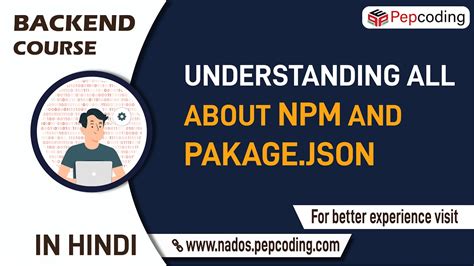 understanding all about npm and package json learn backend