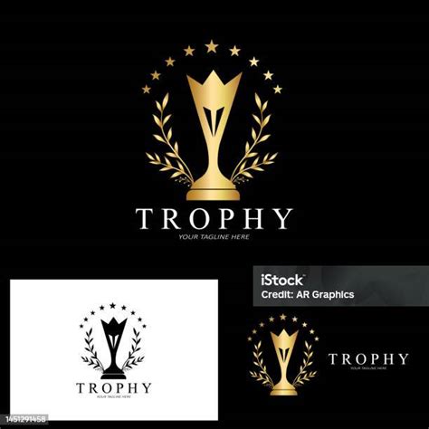 트로피 로고 디자인 수상 경력 챔피언십 트로피 벡터 성공 브랜드 1위에 대한 스톡 벡터 아트 및 기타 이미지 1위 경쟁