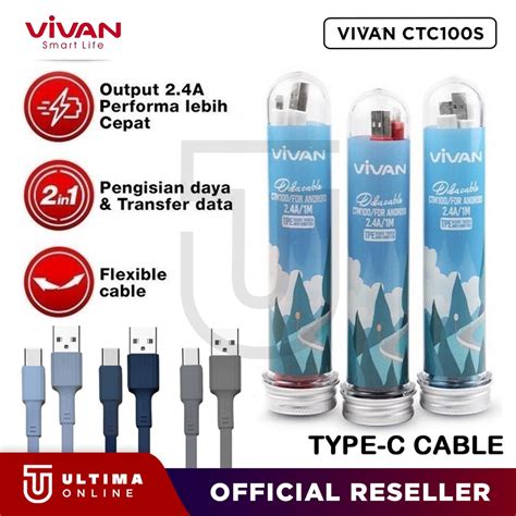 Jual Vivan Kabel Data Type C Ctc S Charger Cable Tipe C Tepsi Fast Charging A Casan Hp