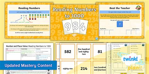 Year 3 Read And Write Numbers Planit Maths Lesson 1 Twinkl