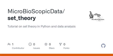 Github Microbioscopicdatasettheory Tutorial On Set Theory In