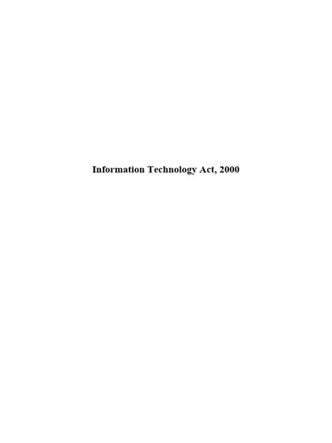 Information Technology Act Pdf Public Key Cryptography Authentication