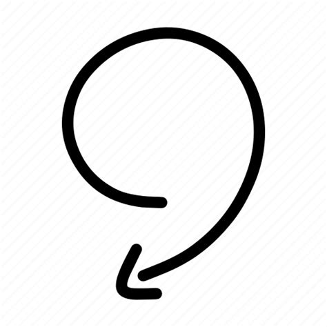 Curved Arrow Drawn Arrow Hand Drawn Arrow Curvy Arrow Bended Arrow