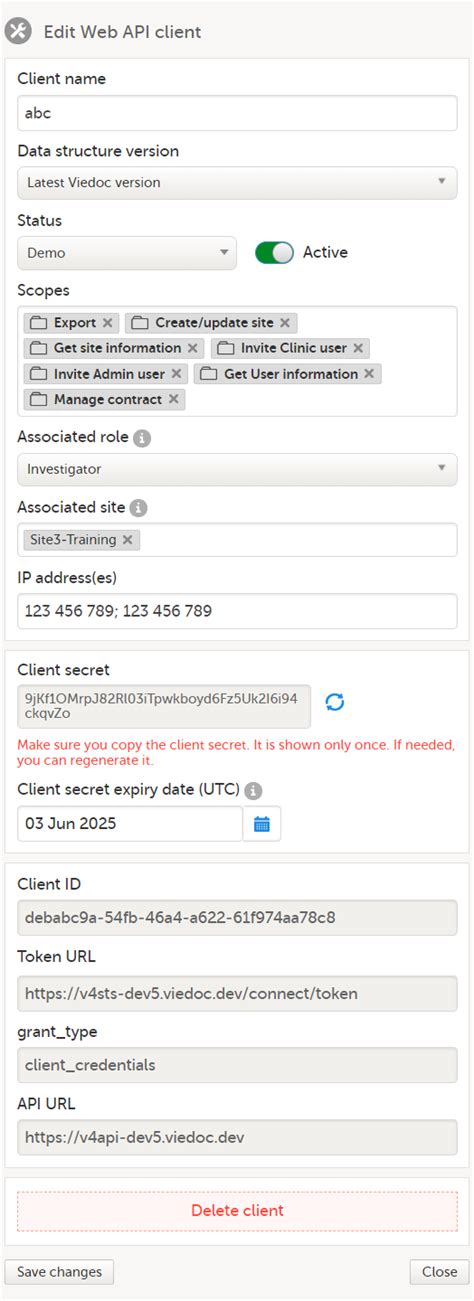Viedoc Admin User Guide Api Configuration Viedoc Elearning