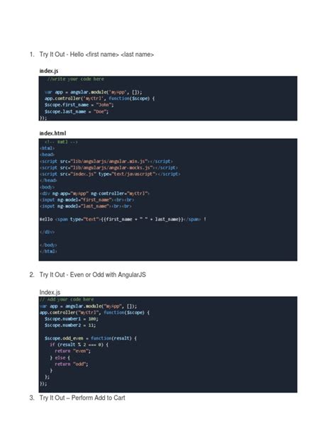 Index Js 1 Try It Out Hello Pdf Computing Computer Programming