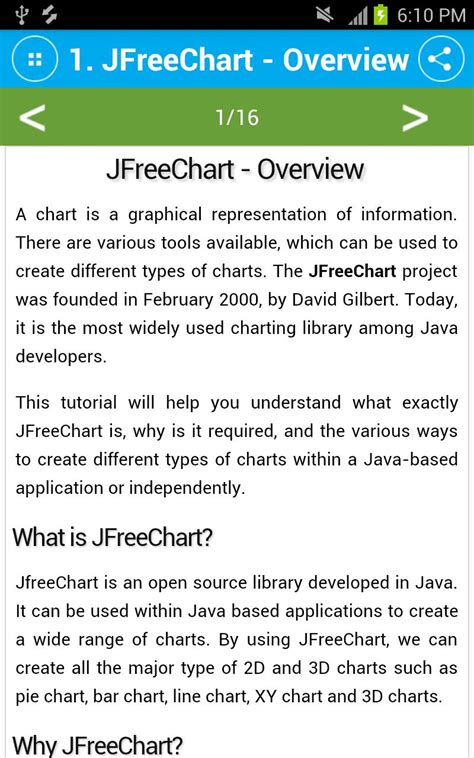 Free Jfreechart Tutorial Apk For Android Download