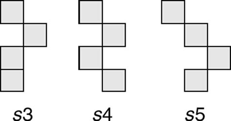 Examples Of Sets Of Four Contiguous Cells That Verify The Elongation Download Scientific