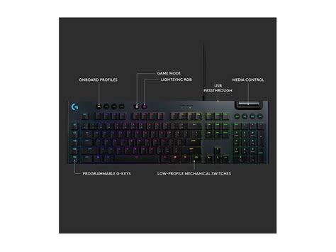 Logitech G LIGHTSYNC RGB Mechanical Gaming Keyboard Newegg Com