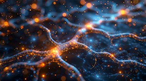 Neural Network Connection Concept Artificial Intelligence Abstract Visualization Of Neurons With