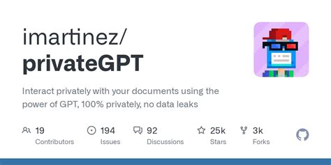 Andreas Nigg On Linkedin Github Imartinezprivategpt Interact With