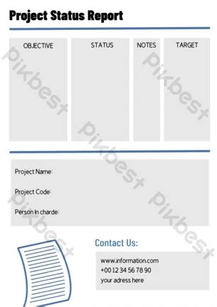 Project Status Report Border Simple Pink Template PSD Free Download Pikbest