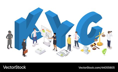 Kyc Know Your Client 3d Poster Royalty Free Vector Image