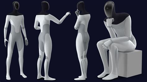 Tesla Bot Rigged For Maya 3d Model 189 Ma Free3d