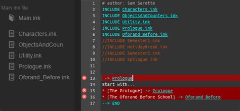 Diverts Referring To Other Files Load As Errors Issue 238 Inkle