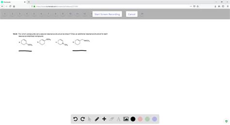 Solved For Which Compounds Can A Second Resonance Structure Be Drawn