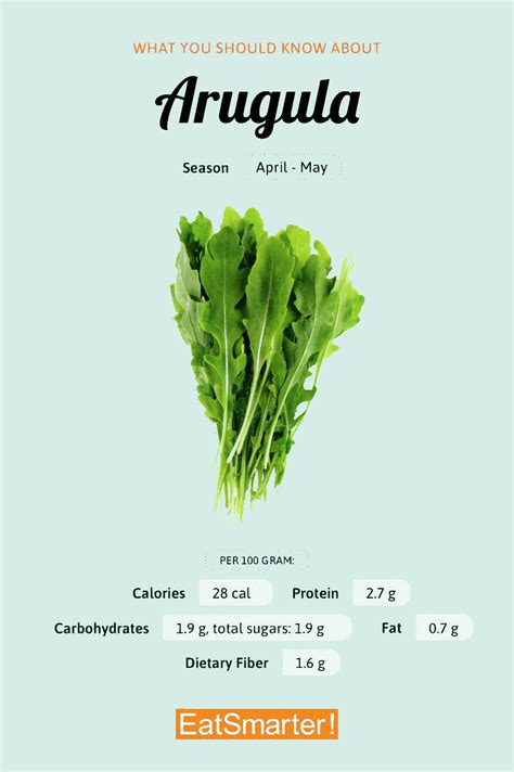 Arugula Nutrition Recipes Eat Smart Healthy Teas