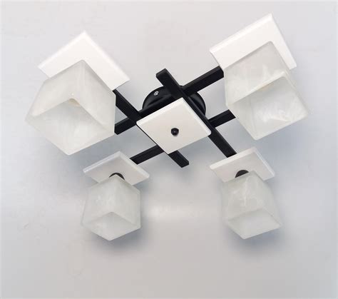 ᐉ Люстра потолочна Оскар 4 на 4 плафона Чорний • Краща ціна в Києві Україні • Купити в Епіцентр