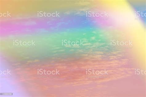 아름다움 달콤한 파스텔 부드러운 노란색 오렌지와 하늘에 푹신한 구름 멀티 컬러 무지개 이미지 추상적 인 판타지 성장 빛 0명에 대한 스톡 사진 및 기타 이미지 Istock