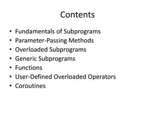 08 Subprograms PPT