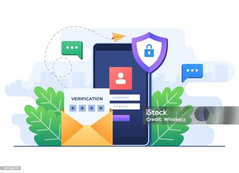 Twostep Verification Flat Illustration Vector Template Otp