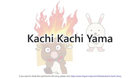 【kachi Kachi Yama】 Learn Japanese From The Traditional Folktale Youtube