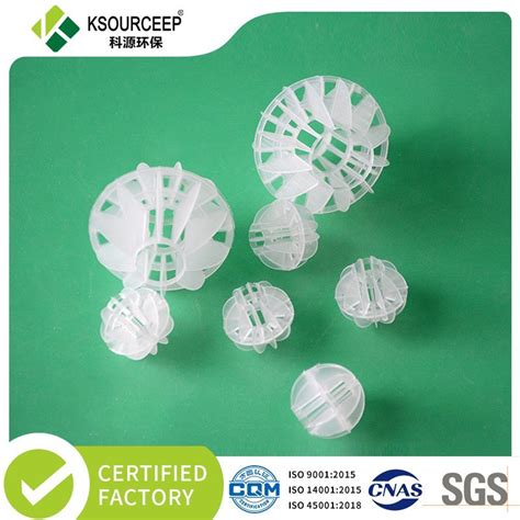 Wet Scrubber Column Packing Pp Polyhedral Hollow Ball For Filter Media