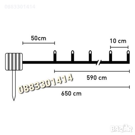 Соларно Led осветление 60 броя 6 метра Соларни лампи в Соларни лампи в гр София Id42093916