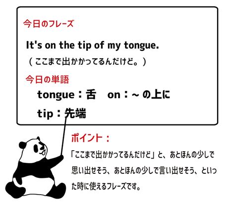 On The Tip Of Ones Tongueの意味と使い方 Eigo Labえいご研）