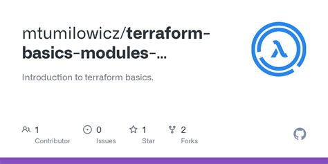 terraform basics modules workshop workshop pt1 basics pt1 intro main tf at master · mtumilowicz