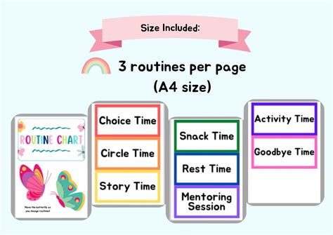 Printable Classroom Routine Chart Classroom Decoration Etsy