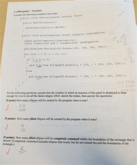 2 2dgrpahics 15 points consider the following