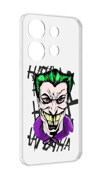 Чехол бампер Mypads для Tecno Spark Go 2023 Bf7 Tecno Smart 7 с рисунком Джокер крейзи