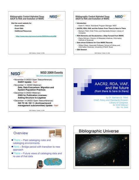 Tillett Hillmann And Moen Bibliographic Control Alphabet Soup Aacr To Rda And Evolution Of