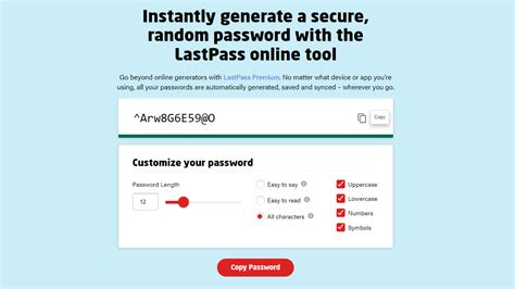Lastpass Password Generator 線上密碼產生器，免費產生隨機密碼，可自訂密碼長度與大小寫特殊符號 Techmoon