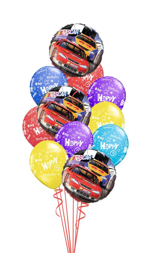Nascar Birthday Bouquet M And M Balloon Co Of Seattle
