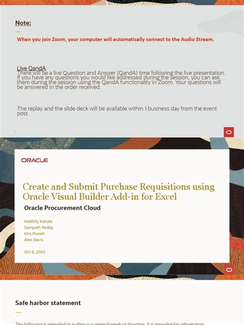 Scm Purchase Requisitions Using Vbcs Excel Add In Pdf