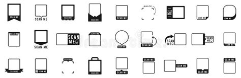 Frames For Qr Codes Template Of Frames For Qr Code With Text Scan Me