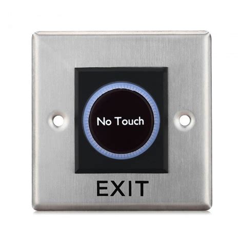 Infrared Sensor Switch No Touch Contactless Door Release Exit Button With Led Indication For